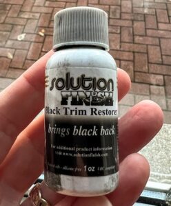 How to remove green algae from car window seals and paint.